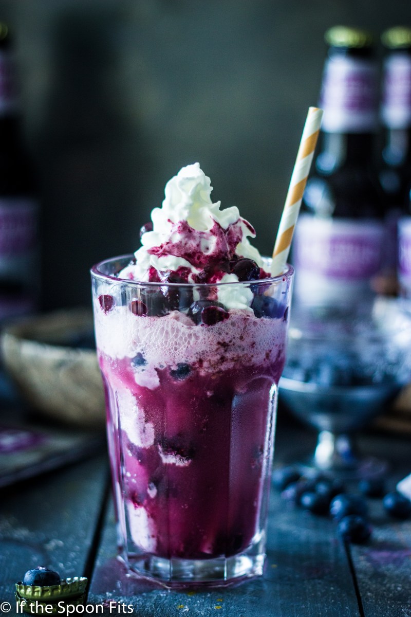 Triple Blueberry Ice Cream Floats – if the spoon fits